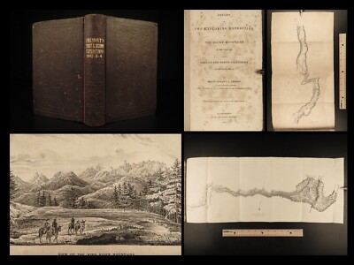 1845 1ed John C Fremont Expedition Rocky Mountains California Gold Rush ...