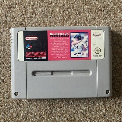 Cal Ripken Jr Baseball - SNES Cart, Super Nintendo. Free Postage. | eBay UK