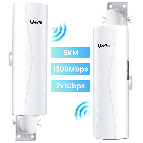 Wireless WiFi Bridge W/ 2 Gigabit Port,5.8GHz 5KM Point to Point ...