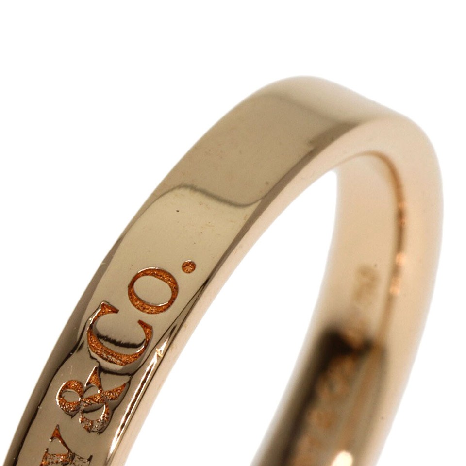 TIFFANY&Co. Ring Flat band K18 Pink Gold | eBay