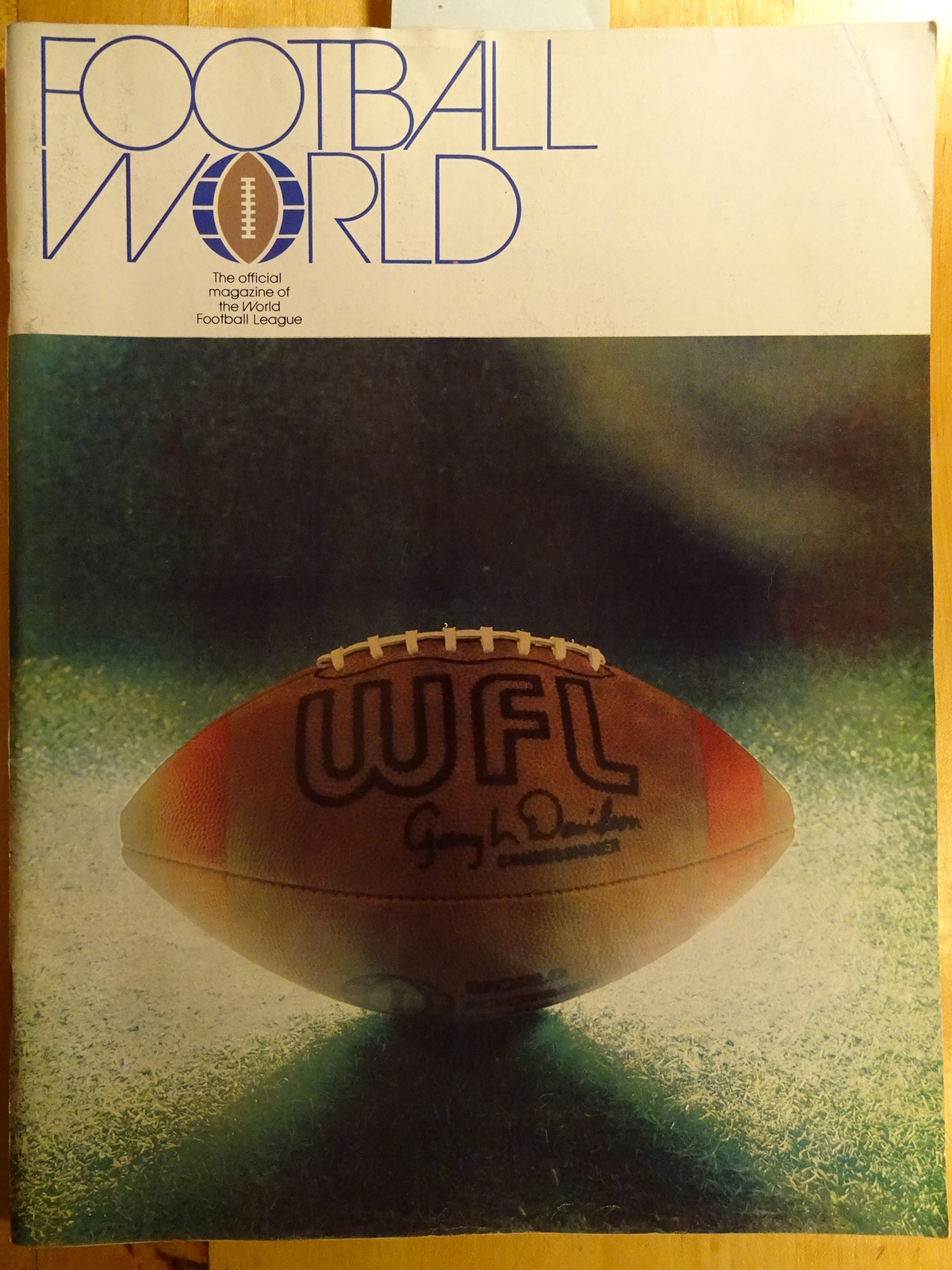 WFL World Football League Magazine 1974 Chicago Fire vs Memphis ...