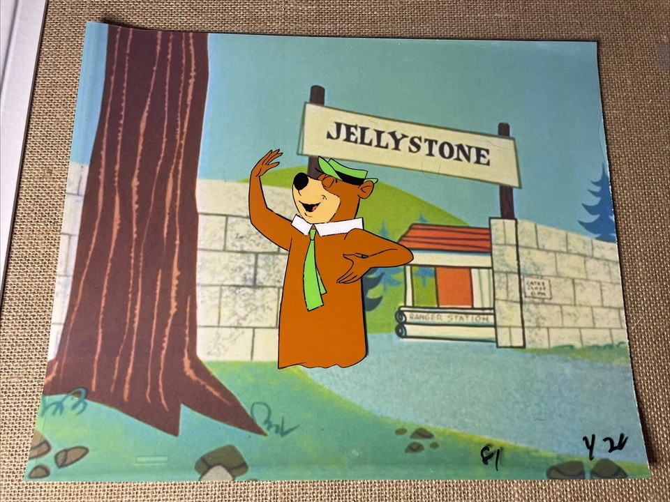 YOGI BEAR animation cel Hanna-Barbera cartoon production art vintage 60’s-70s I8 | eBay