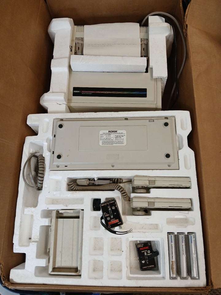 Colecovision Coleco ADAM Family Computer System Printer & Keyboard CIB ...