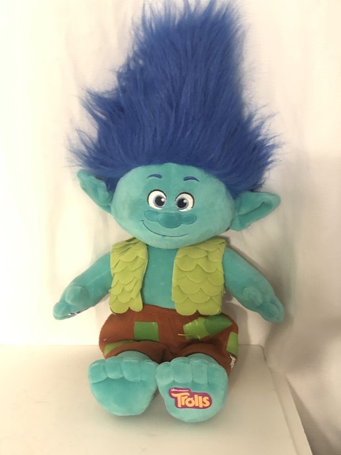 Trolls Doll Plush Build A Bear Dream works Happy Branch Blue Haired ...