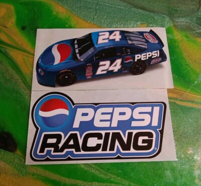 Jeff Gordon Pepsi Racing #24 Stickers 2 - 1995 Daytona Promotional ...