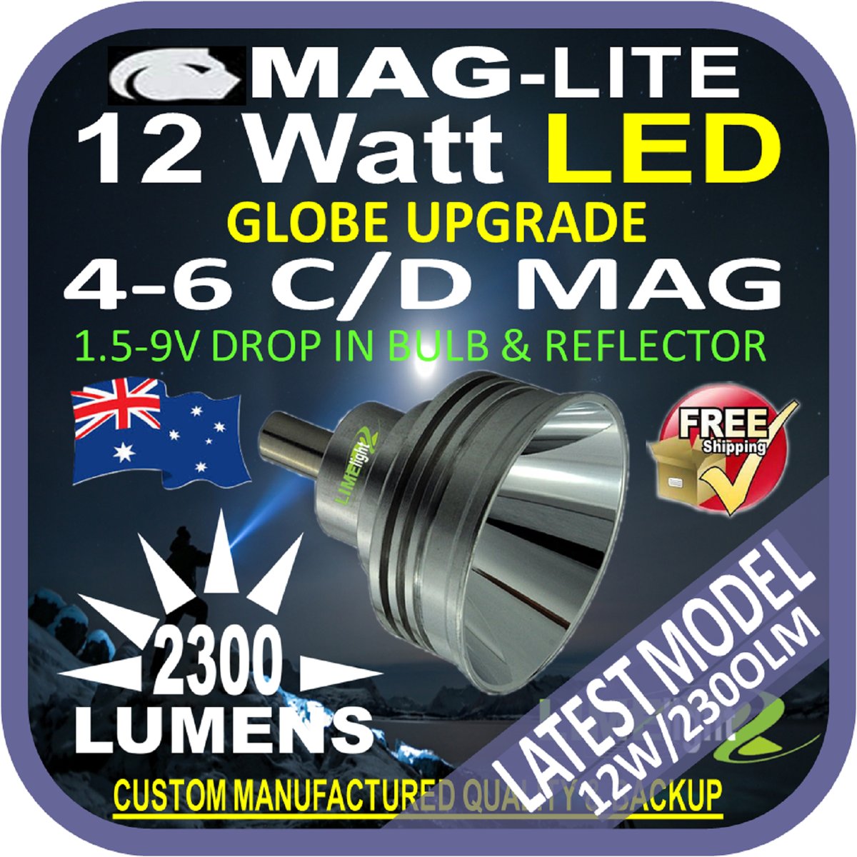 Maglite Led Replacement Maglite® 2 X D Cell Torch LED 3W Replacement