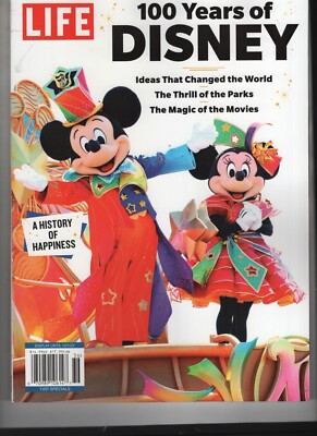100 YEARS OF DISNEY LIFE MAGAZINE 2023 A HISTORY OF HAPPINESS | eBay
