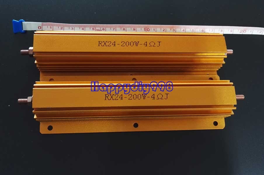 2pcs 4ohm 4R 200W Watt Power Aluminum shell Wirewound metal resistor | eBay