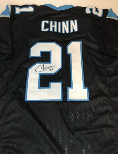 Jeremy Chinn Carolina Panthers Autographed custom black jersey / JSA ...