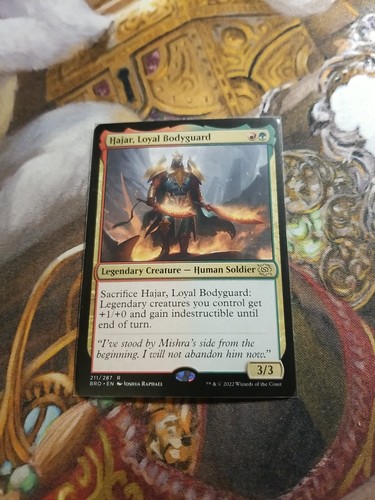 Hajar, Loyal Bodyguard MTG Brothers War - Pack Fresh - | eBay