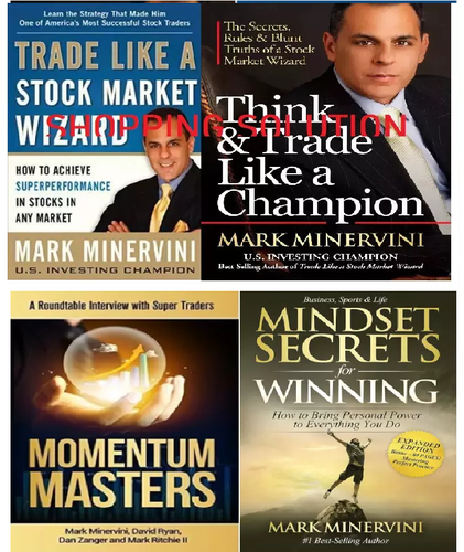 4 BOOK IN SET THINK & TRADE STOCK MARKET+MOMENTUM MASTERS+MINDSET SECT📝 ...