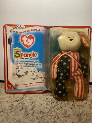 NEW. NEVER OPENED. 1999 Vintage Ty Spangle The Bear McDonald’s Beenie ...