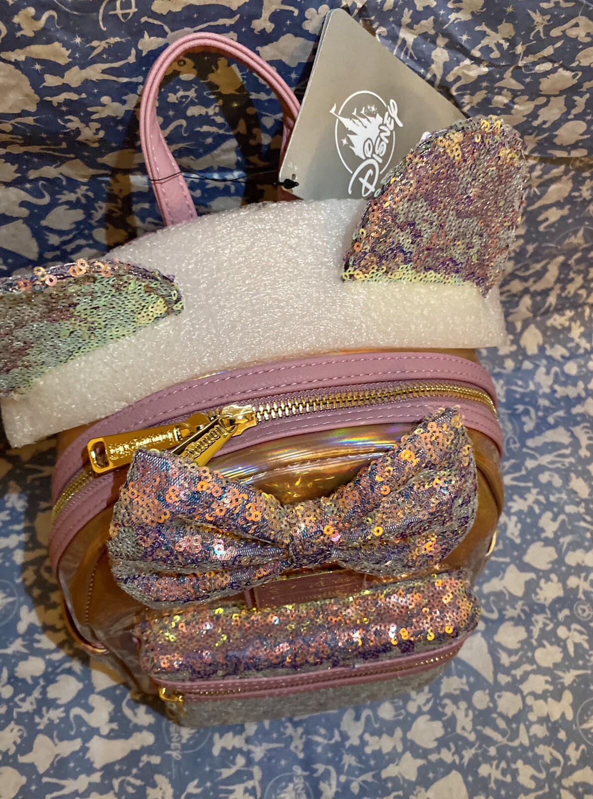 Iridescent EARidescent Mini Backpack Loungefly Disney 50th anniversary ...