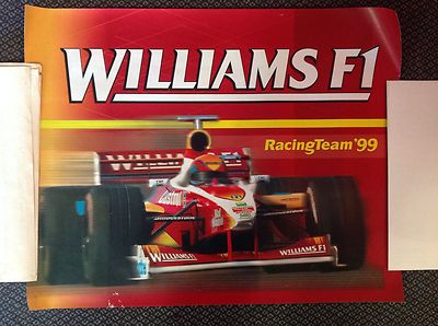 WILLIAMS F1 RACING TEAM 1999 TEAM POSTER | eBay