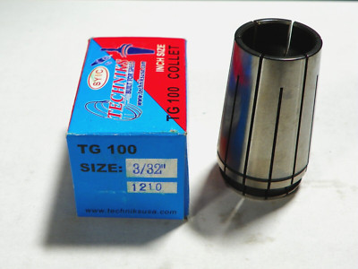 TECHNIKS TG100 PRECISION COLLET 3/32" .0004" T.I.R. TG 100 PRECISION ...