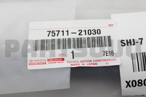 7571121030 Genuine Toyota MOULDING, FRONT DOOR BELT, RH 75711-21030 | eBay