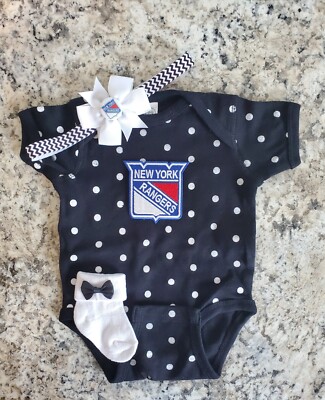 Rangers baby/newborn clothes girl Rangers baby gift girl NY Rangers ...