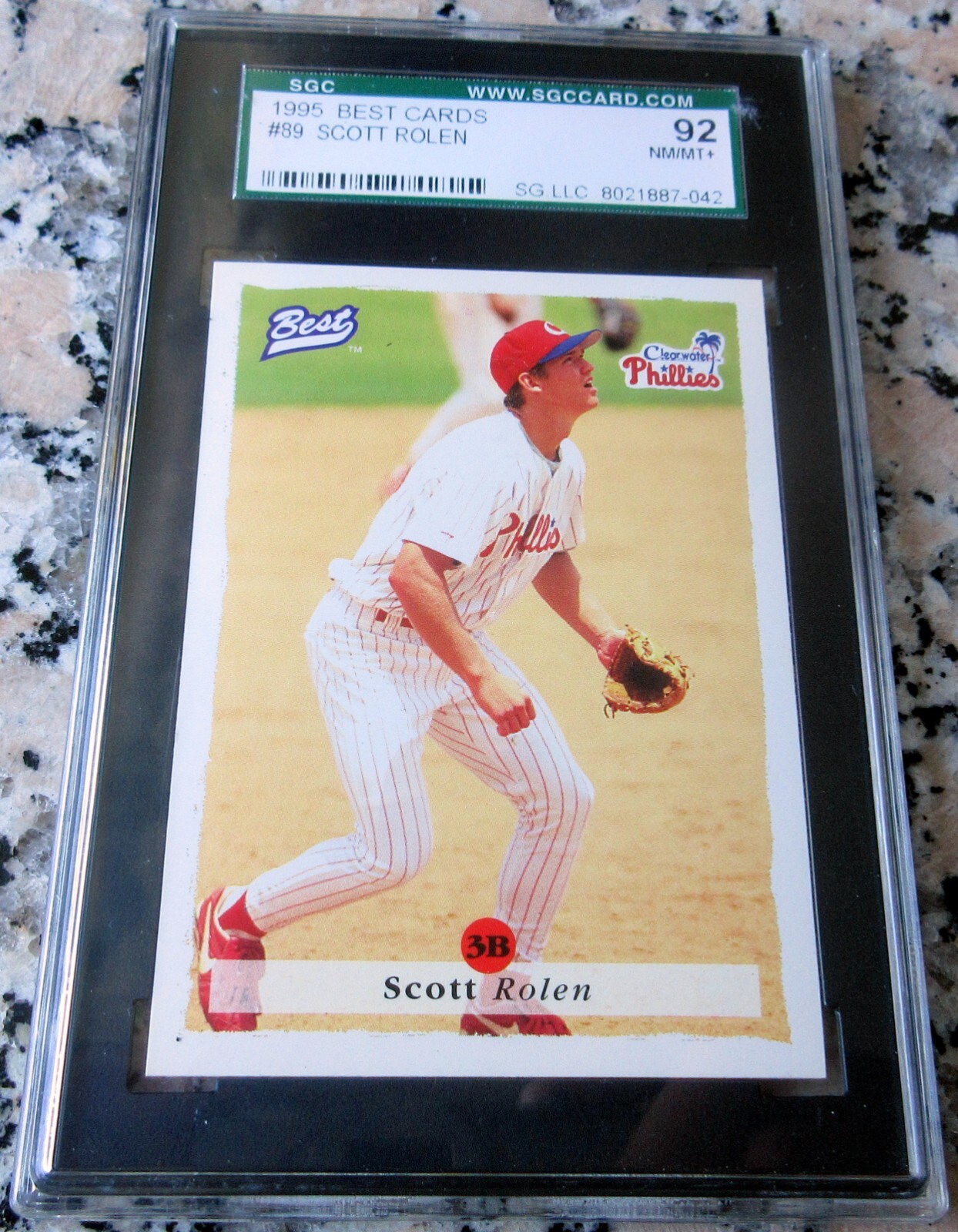 SCOTT ROLEN 1995 Best Rookie Card RC SGC 92 8.5 NM Hall Of Fame HOF WS ...
