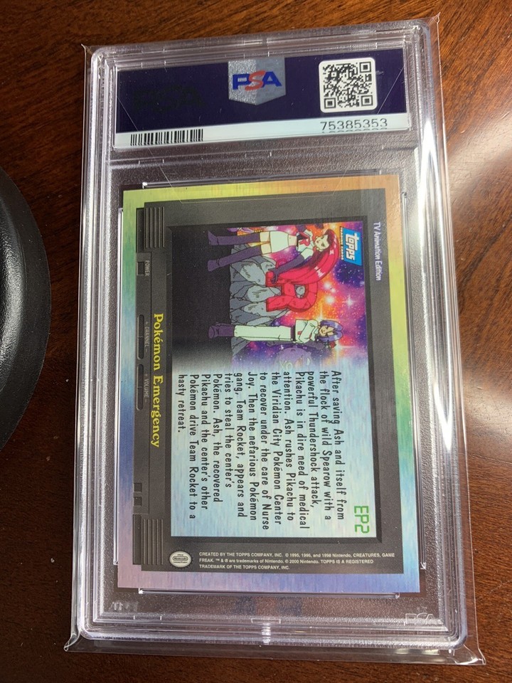 2000 Topps Pokemon TV #EP2 Pokemon Emergency Foil PSA 9 Mint | eBay
