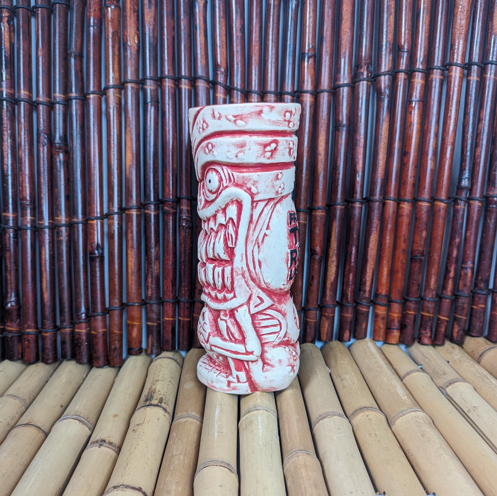 Frankie's Tiki Room Red Coral Lava Letch II Tiki Mug Big Toe Tiki Farm ...