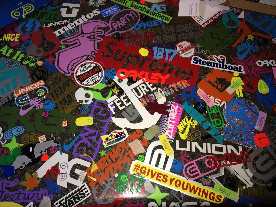 SALE!! Skateboard Snowboard Decal Sticker Lot Random Burton Oakley Neff ...