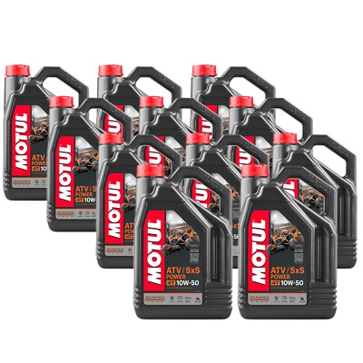 Motul ATV SXS Power 10W-50 4T 4 Stroke 100% Synthetic 44L Motor Oil 11 ...