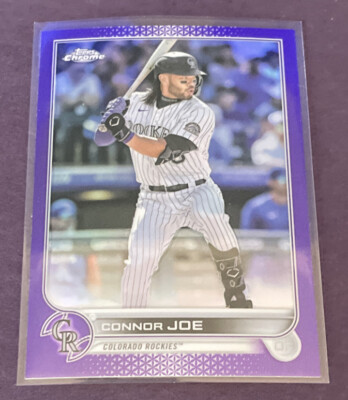 2022 Topps Chrome Update Purple Refractor #33 Connor Joe Colorado ...