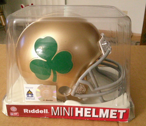 RIDDELL NOTRE DAME SHAMROCK MINI HELMET | eBay