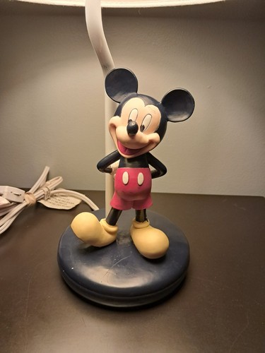 DISNEY Mickey Mouse Child Nursery Night Light Lamp W/ Shade 18" 2013 ...