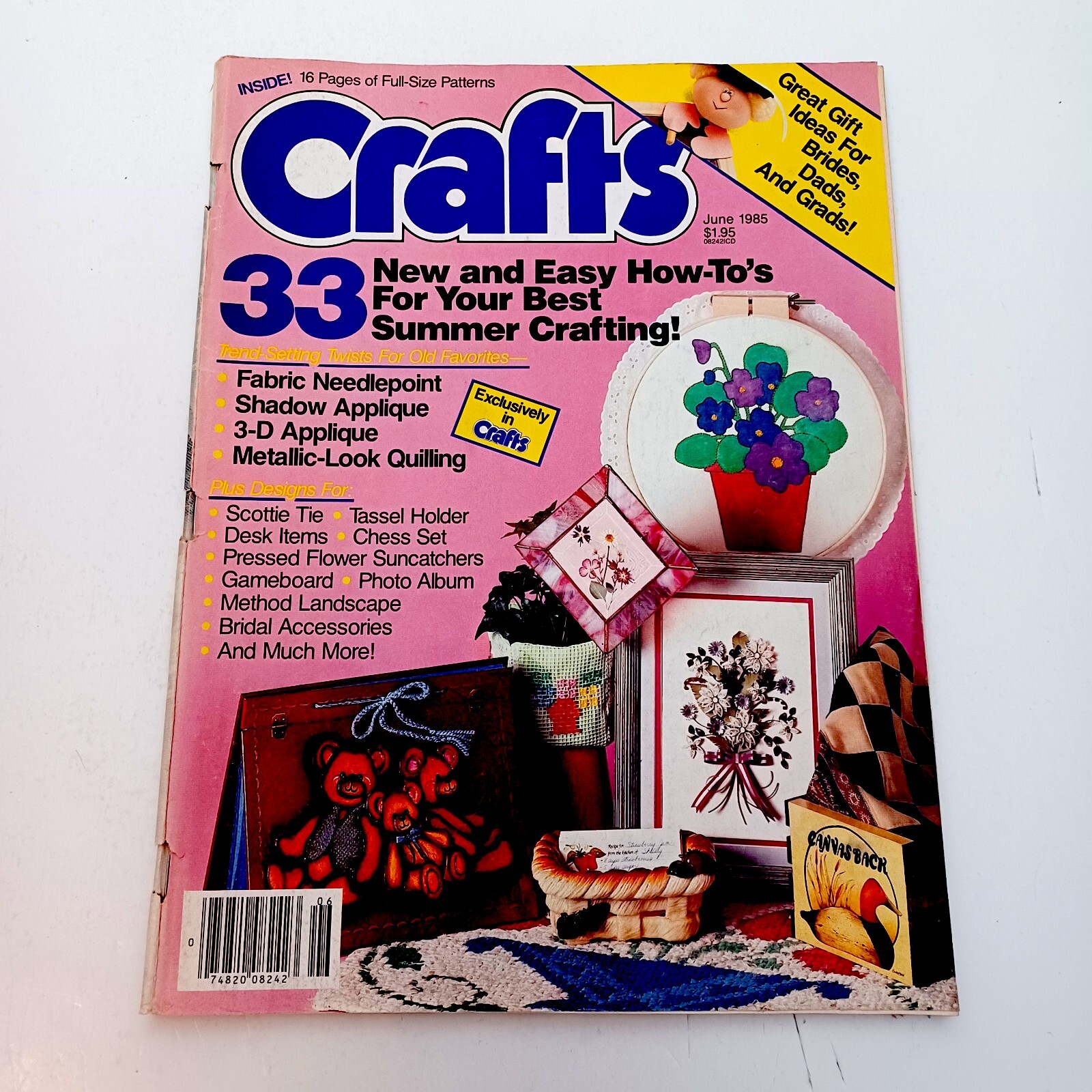 Crafts Magazine June 1985 Various Craft Projects 104 Pages PJS ...