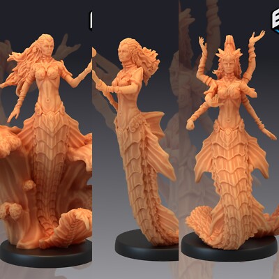 Sirens by Epic Miniatures | D&D | DnD | Truescale | Print on Demand | eBay