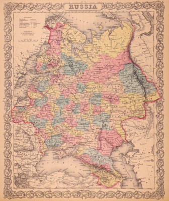 Pre-1900 - Detailed Map Of Russia
