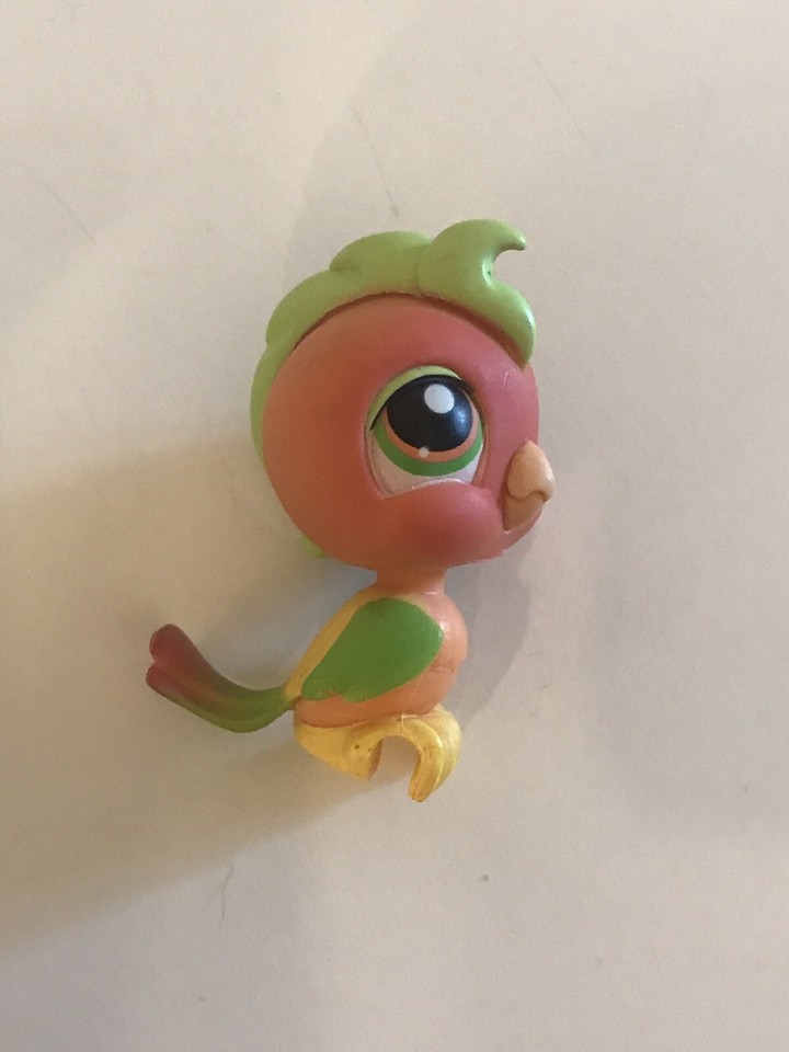 Littlest Pet Shop LPS #120 Orange Cockatoo | eBay