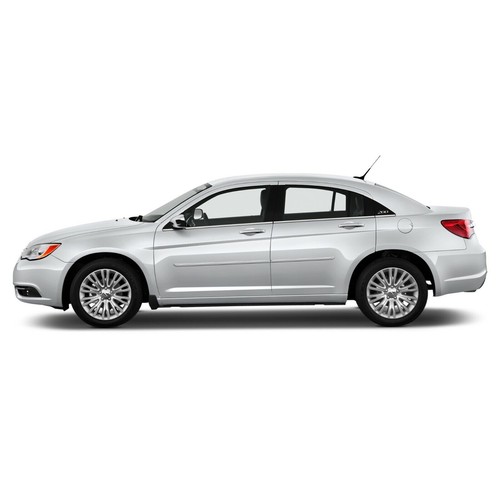 Fits: Chrysler 200 2007-2014 Painted Body Side Moldings w/ Chrome ...