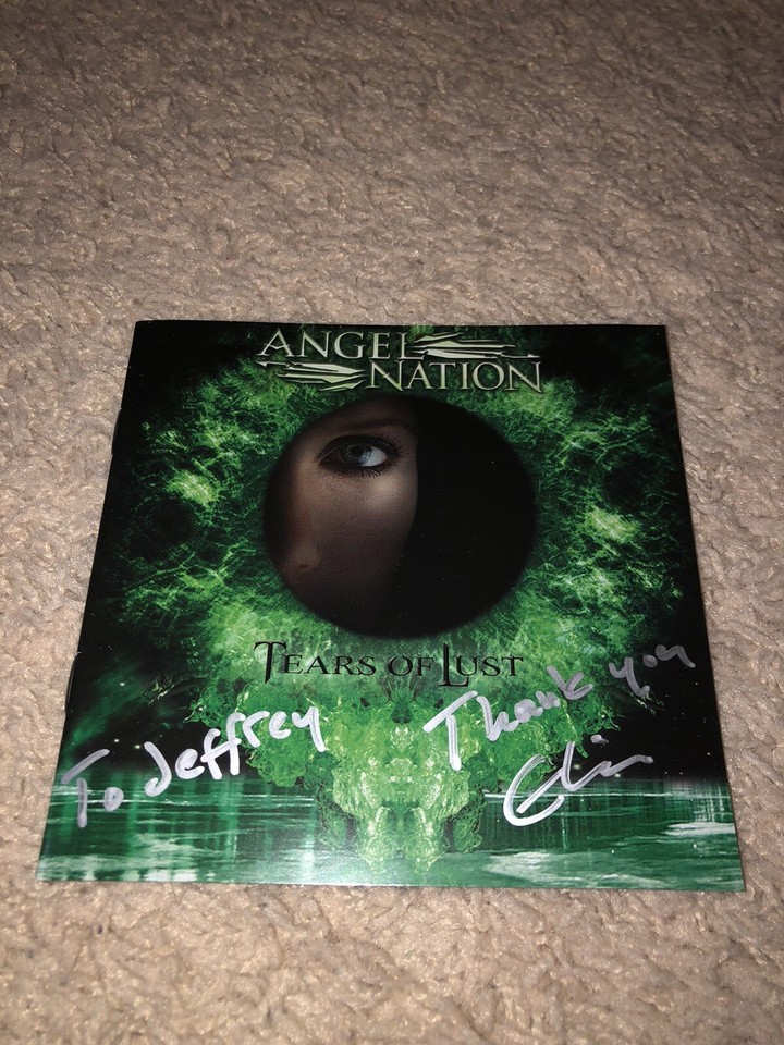 SIGNED/RARE! Tears...By Angel Nation CD Metal Nightfall Epica Kamelot ...