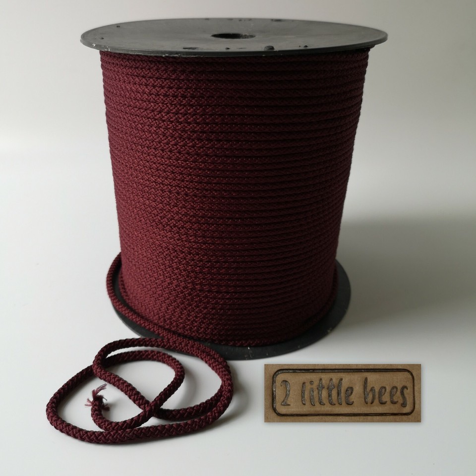 5mm Red Cord Drawstring Pink Strong Piping Rope Macrame Tying Craft ...