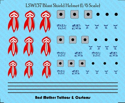 1/6 Scale Star Wars Luke Skywalker Blast Shield Helmet Waterslide ...