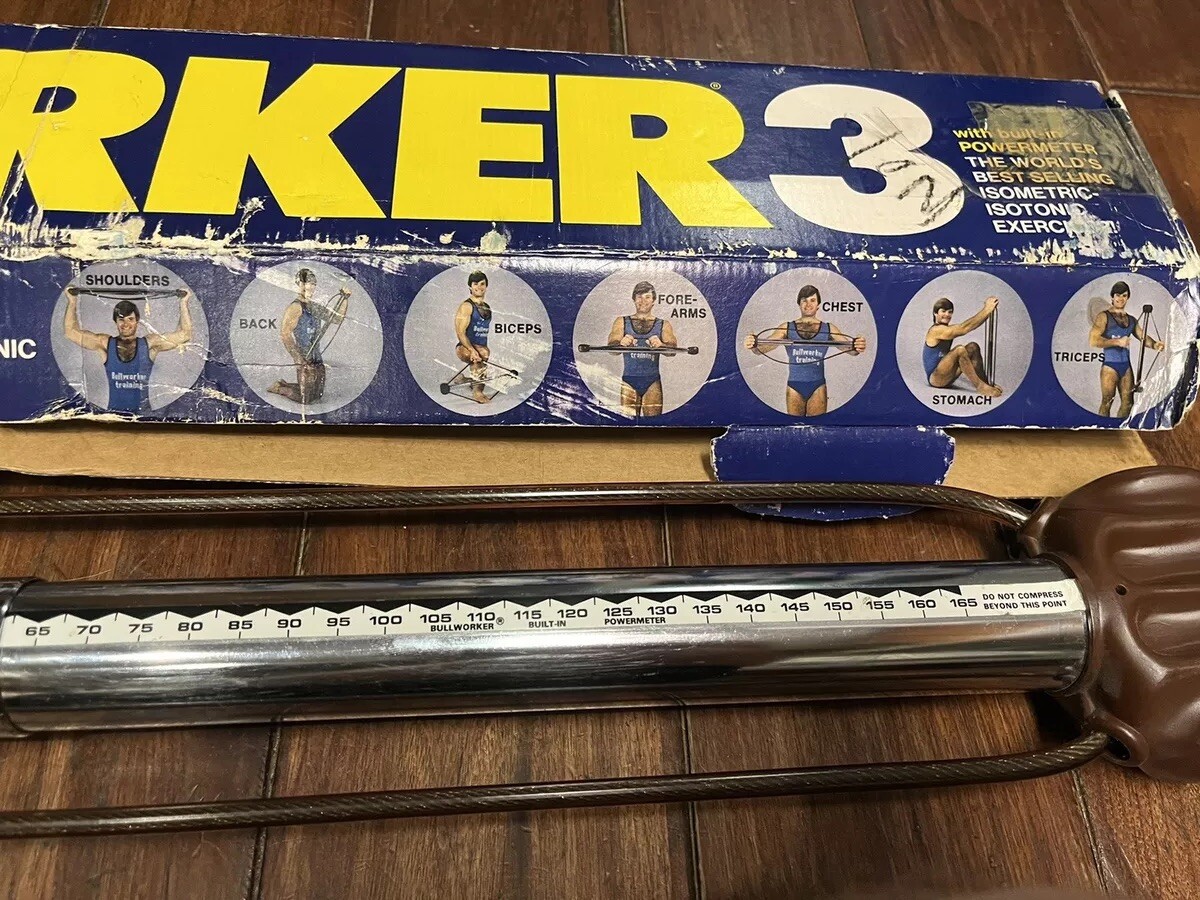 Vintage BULLWORKER 3 Isometric Isotonic Exercise Training Toning TESTED ...