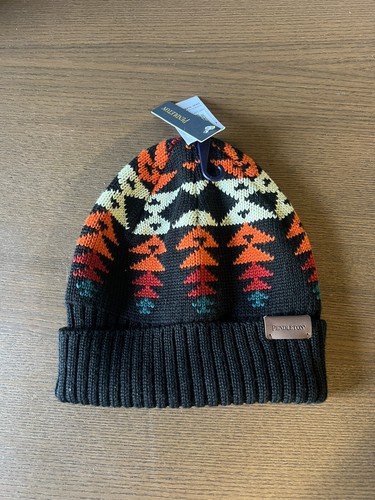 Pendleton Beanie OS Unisex Black Aztec Southwestern Knit | eBay
