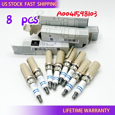 8Pcs OEM A0041598103 ZR6SII3320 Genuine Iridium Spark Plugs For ...
