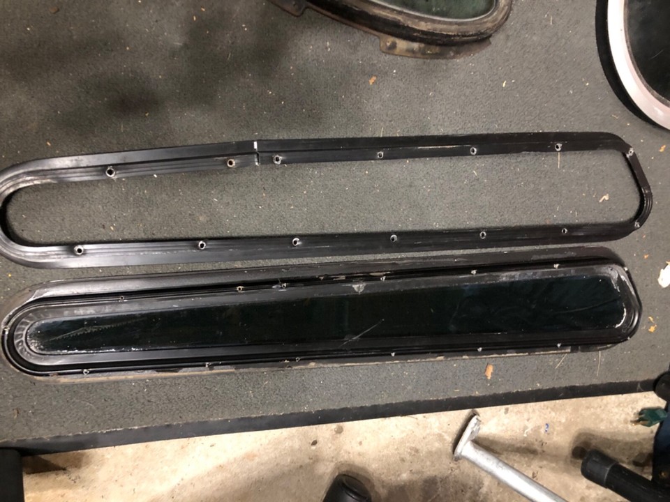 boogie van flat glass porthole windows | eBay