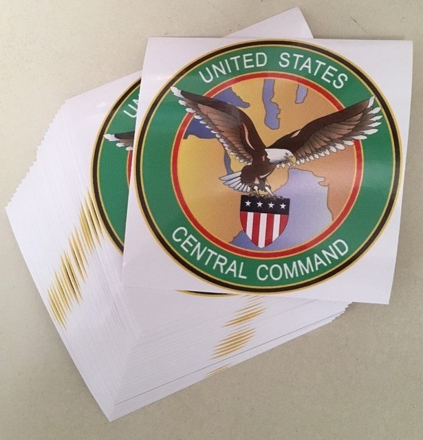 US CENTCOM 4 x 4 Square overall decal. Bumper Sticker. $1.95. SHIPS ...