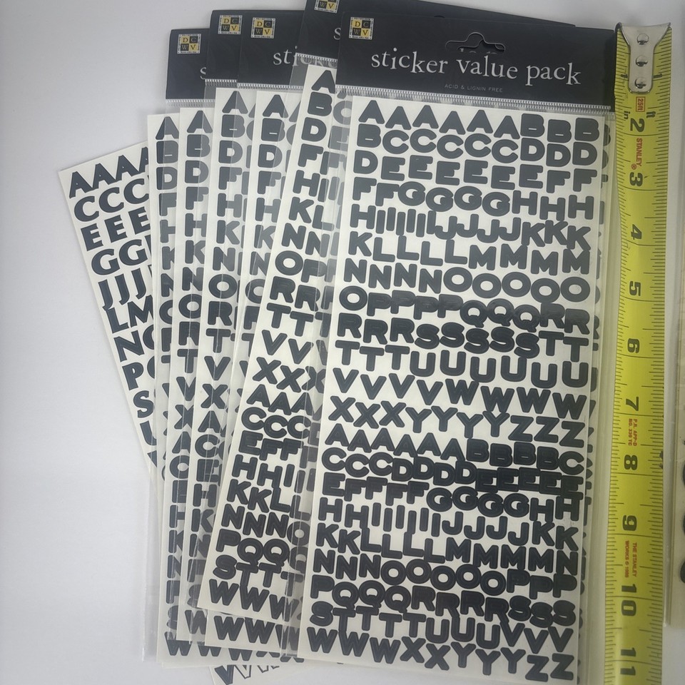 Letter Scrapbooking Sticker Lot Alphabet Stickers Colorbok Making ...