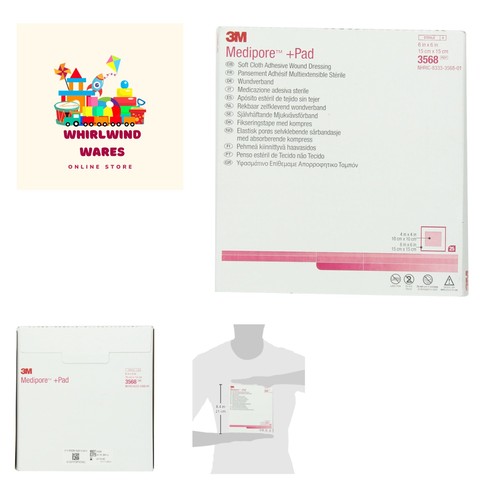 Gentle Healing with Soft Cloth Adhesive Wound Dressing - 4x4 in & 6x6 ...