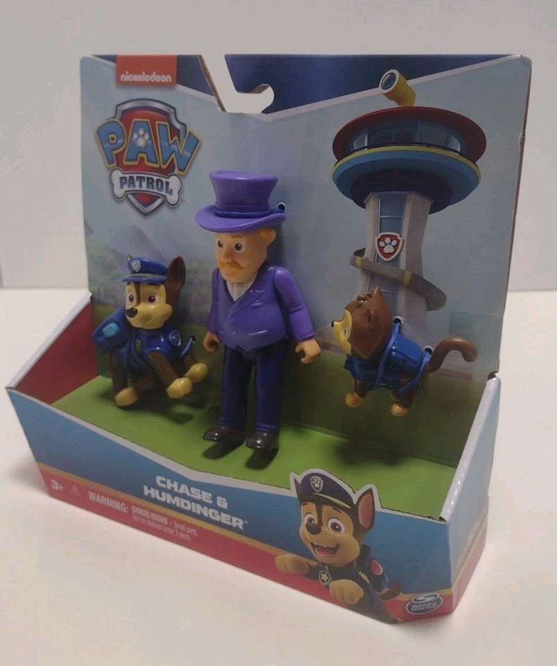 PAW Patrol Toy Figures Set - Chase, Mayor Humdinger, & Cat Chase Action ...