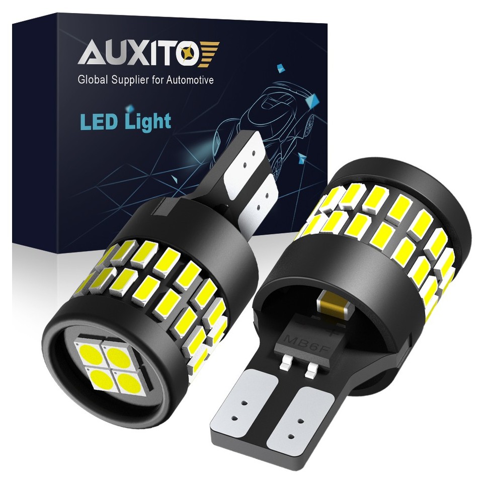 2PCS T15 W16W Reverse 921 955 Xenon Bright White Led Car Light Bulbs ...