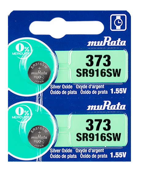 Murata 373 (SR916SW) Silver Oxide Coin Cell Watch Battery | eBay