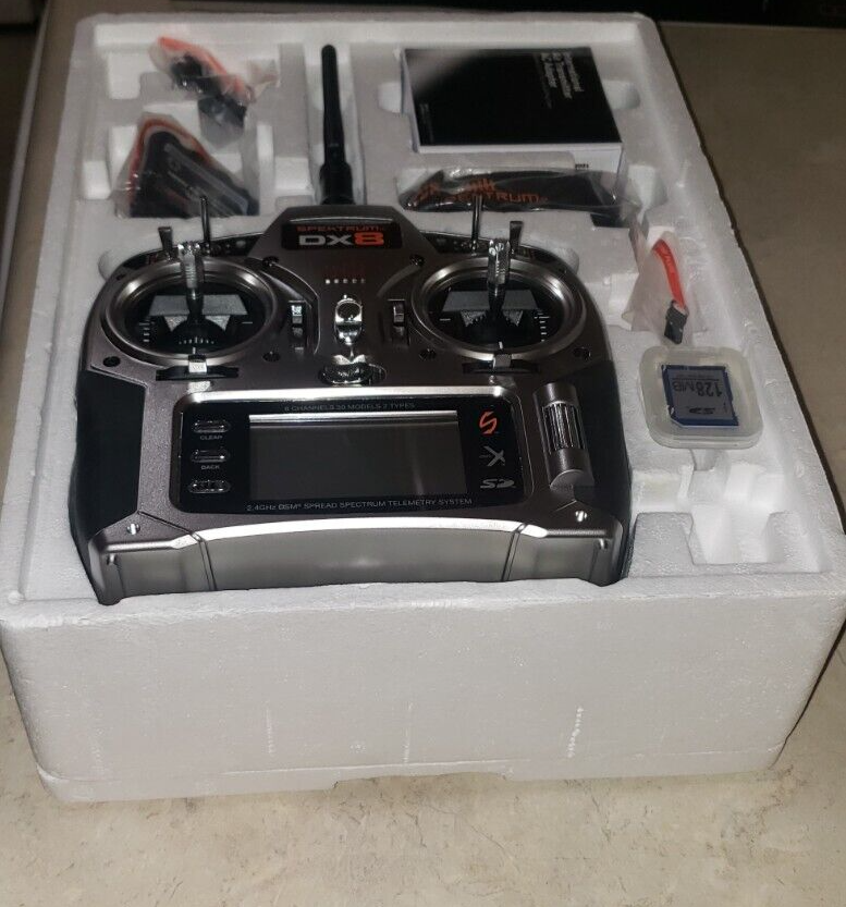 Spektrum DX8 Air Radio Controller SPM8800C 8-Channel/Telemetry, Open ...