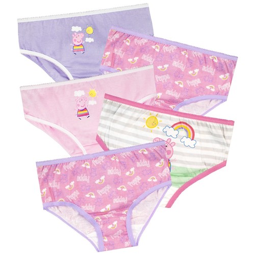 Peppa Pig Knickers 5 Pack Kids Girls 18 24 Months 2-7 Years Multipack ...
