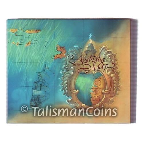 2006 AUSTRALIA ON THE MAP 1606 Tall Sailing Ships $1 Pure Silver Proof ...